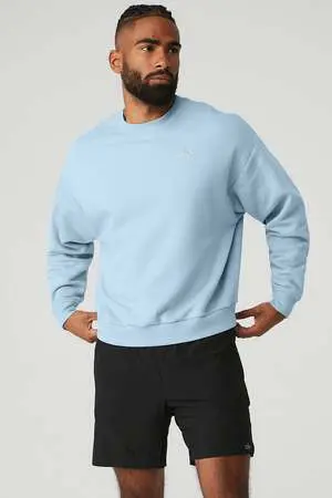 Alo Yoga Accolade Crewneck Pullover Calm Blue
