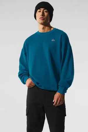 Alo Yoga Accolade Crewneck Pullover Eclipse Blue