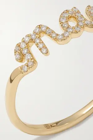 SYDNEY EVAN Mama Diamond Ring - Gold