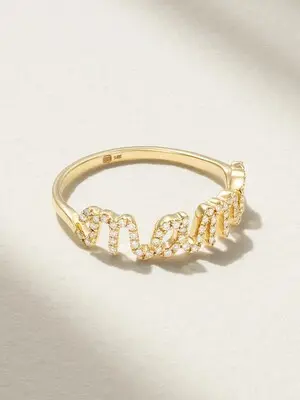 SYDNEY EVAN Mama Diamond Ring - Gold