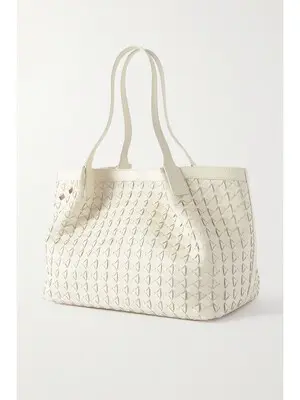 SERAPIAN Secret Small Woven Leather Tote - Neutrals
