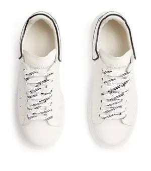 Alexander McQueen Leather Oversized Sneakers - White