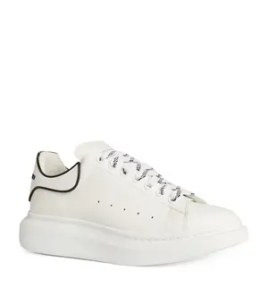 Alexander McQueen Leather Oversized Sneakers - White