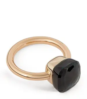 Pomellato 18k Gold And London Topaz Nudo Classic Ring - Blue