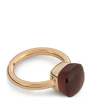 Pomellato Pomellato 18K Gold Garnet Nudo Classic Ring Multi
