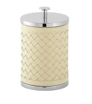 RIVIERE Woven Round Storage Container - Ivory