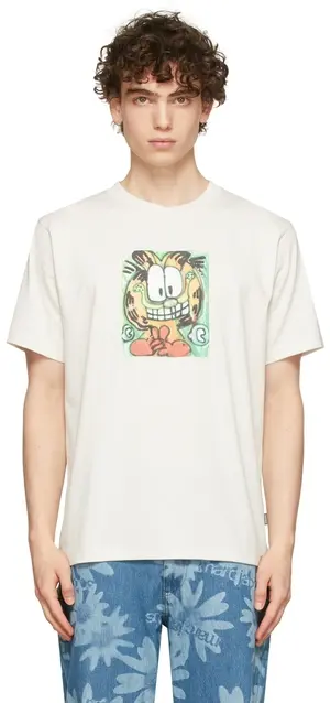 Marc Jacobs Off-white Garfield T-shirt - Chalk | Editorialist
