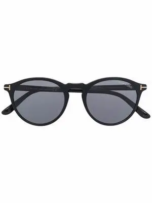TOM FORD Aurele Round-frame Sunglasses - Black