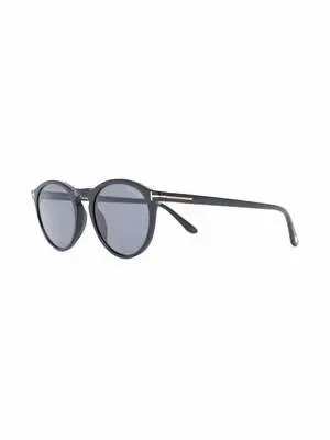 TOM FORD Aurele Round-frame Sunglasses - Black