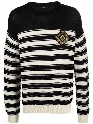 Balmain Striped Sweaters For Men