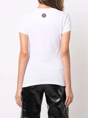 Philipp Plein I Love Crystal-embellished T-shirt - White