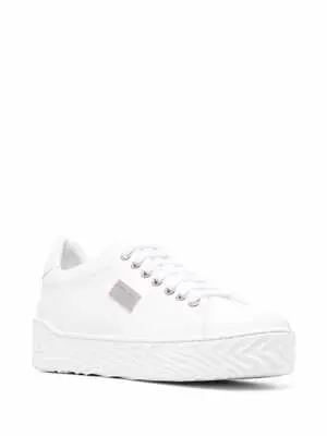 Philipp Plein Logo-plaque Lace-up Sneakers - White