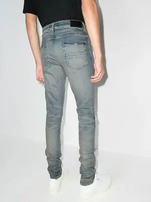 Amiri Quilted Patch-detail Slim-fit Jeans