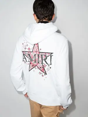 Amiri Paisley Star-print Hoodie