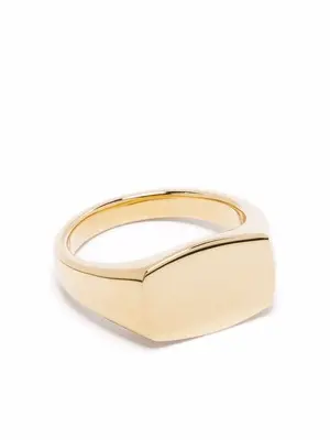 Tom Wood 9kt Yellow Michael Signet Ring - Gold