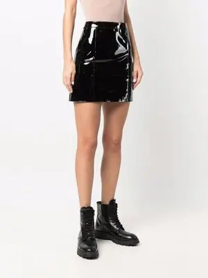 MANOKHI Vinyl Leather Mini Skirt