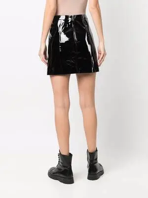 MANOKHI Vinyl Leather Mini Skirt