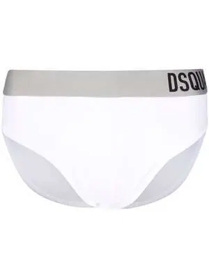 Dsquared2 Logo-waistband Briefs - White