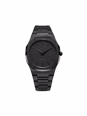 D1 MILANO Ultra Thin 40mm Watch - Black