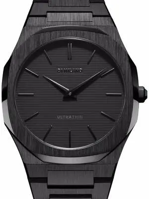 D1 MILANO Ultra Thin 40mm Watch - Black