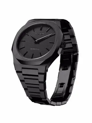 D1 MILANO Ultra Thin 40mm Watch - Black