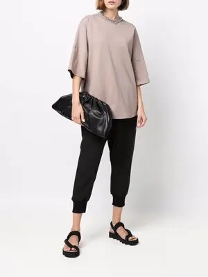 Alchemy Fashions Drawstring-waist Cropped Trousers