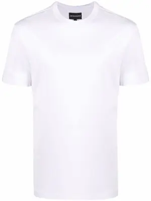 Emporio Armani Logo-patch Short-sleeve T-shirt - White