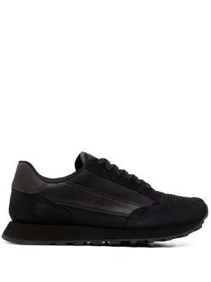 Armani Exchange Logo-print Sneakers - Black