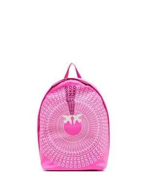 Pinko O Radial-logo Print Backpack