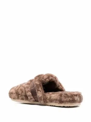 UGG Logo Shearling Slippers