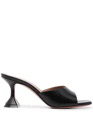 Amina Muaddi Lupita Heeled Sandals - Black