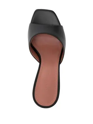 Amina Muaddi Lupita Heeled Sandals - Black