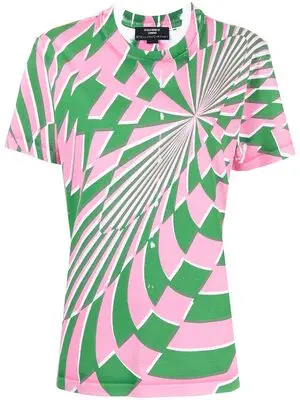 Stella McCartney X Ed Curtis Psychedelic-print T-shirt - Pink