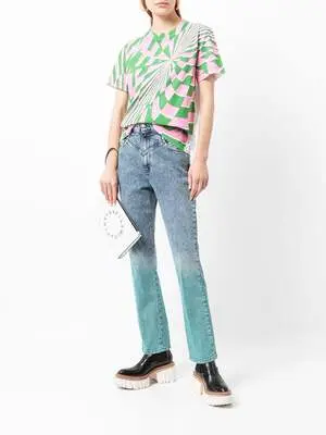 Stella McCartney X Ed Curtis Psychedelic-print T-shirt - Pink