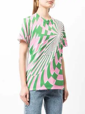 Stella McCartney X Ed Curtis Psychedelic-print T-shirt - Pink
