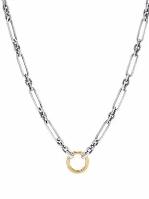 David Yurman 18kt Yellow Gold Lexington Chain Necklace - Silver