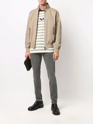 BARACUTA G9 Harrington Zip-up Jacket - Neutrals
