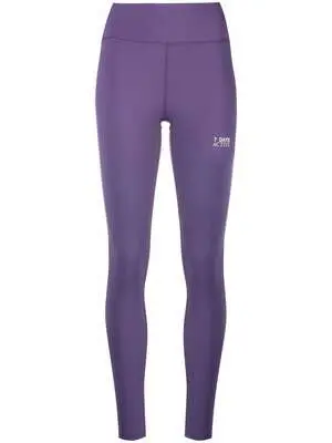 7 DAYS ACTIVE Logo-print Leggings - Purple