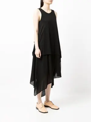 FORME D'EXPRESSION Layered-detail Asymmetric Dress
