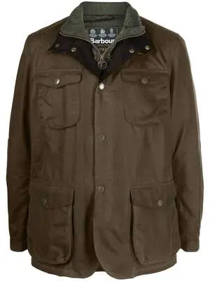 Barbour Ogston Waxed Cotton Jacket - Green