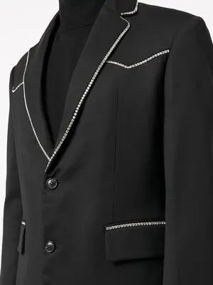 Amiri Crystal-trim Single-breasted Blazer