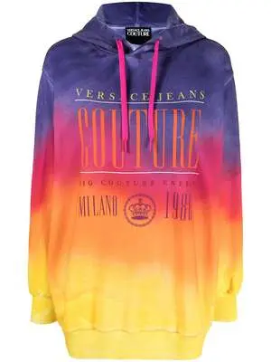 Versace Tie-dye Print Hoodie