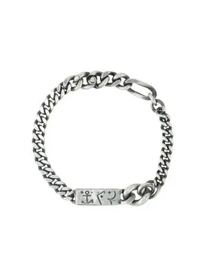 Werkstatt:München Engraved-tag Chain Bracelet - Silver