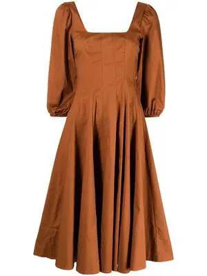 Staud Swells Fluted Dress
