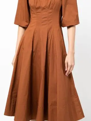 Staud Swells Fluted Dress