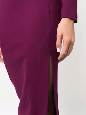 Just Cavalli Long-sleeves Midi Dress