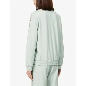 Off-White Logo-tape High-neck Stretch-woven Track Jacket