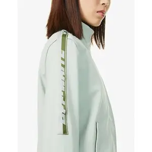 Off-White Logo-tape High-neck Stretch-woven Track Jacket
