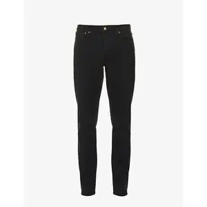 Nudie Jeans Lean Dean Slim-fit Tapered Stretch-denim Jeans - Black Skies