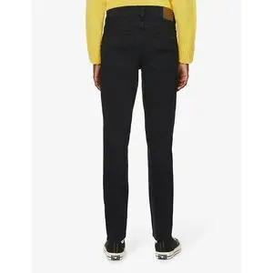 Nudie Jeans Lean Dean Slim-fit Tapered Stretch-denim Jeans - Black Skies